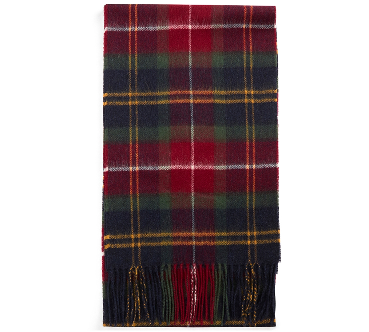 Click here for Barbour Mens Cashmere Winterberry Tartan Scarf - W... prices