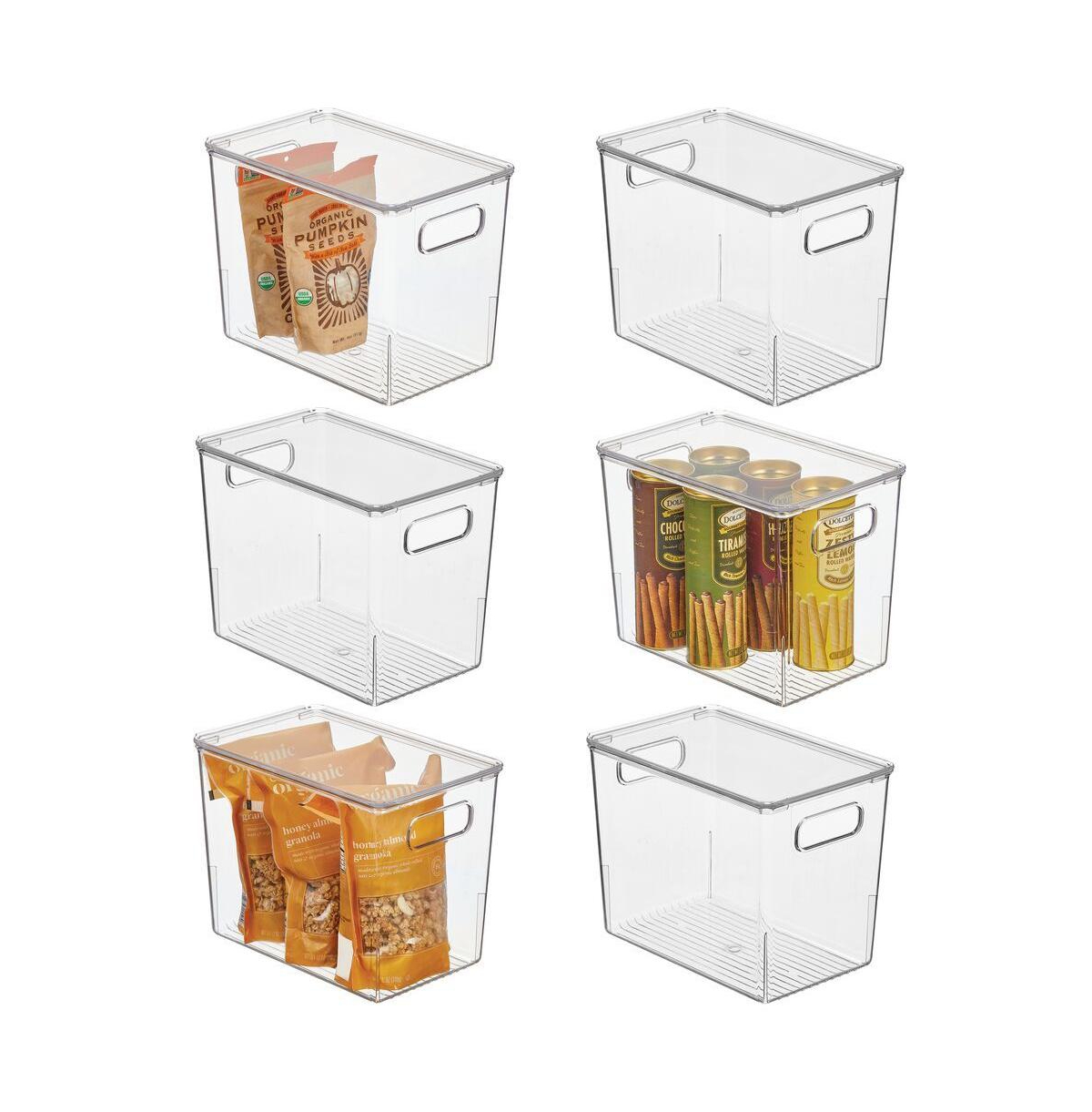 Click here for mDesign Slim Plastic Stacking Kitchen Bin Box  Han... prices