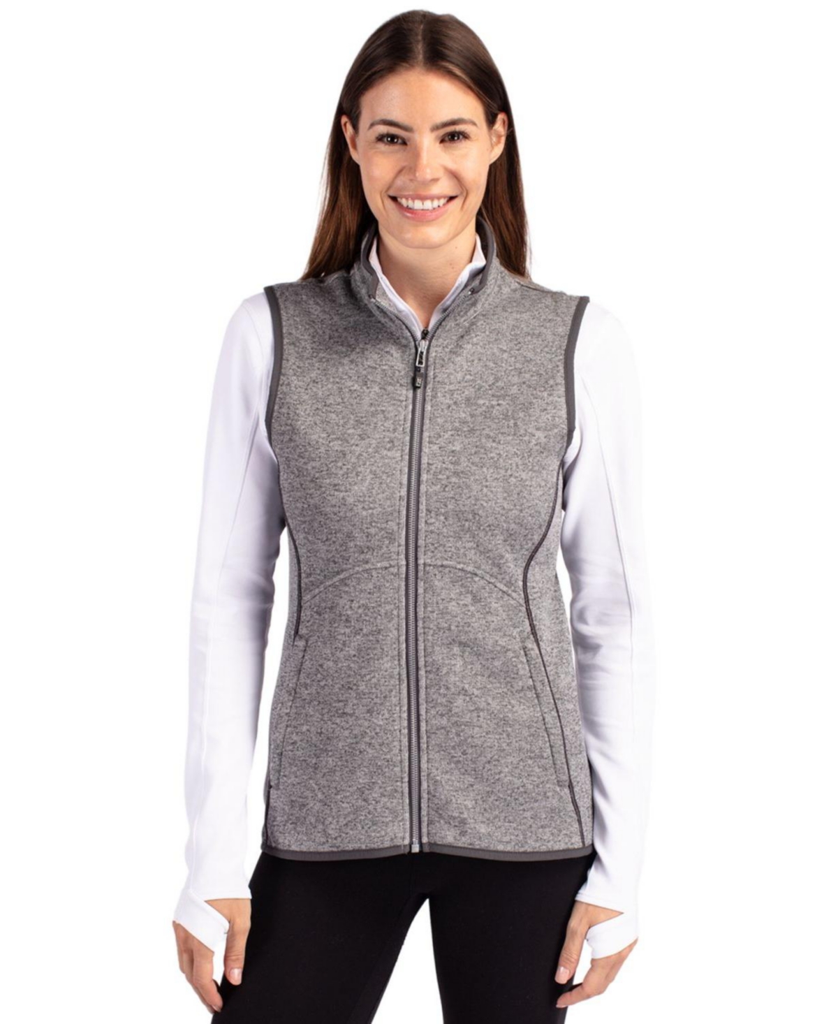 Click here for Cutter & Buck Womens Mainsail Sweater Knit Full Zi... prices