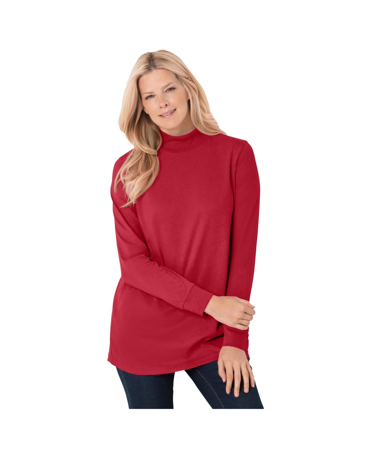 Click here for Woman Within Plus Size Within Perfect Long-Sleeve... prices