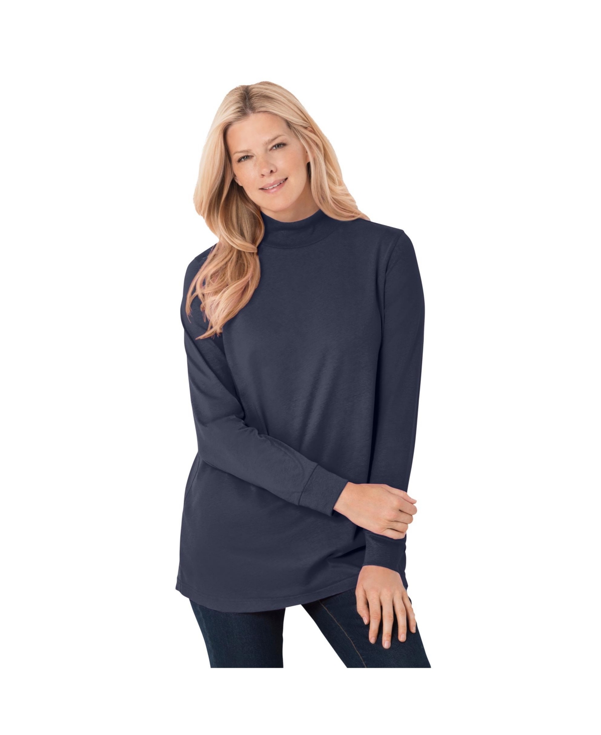 Click here for Woman Within Plus Size Within Perfect Long-Sleeve... prices