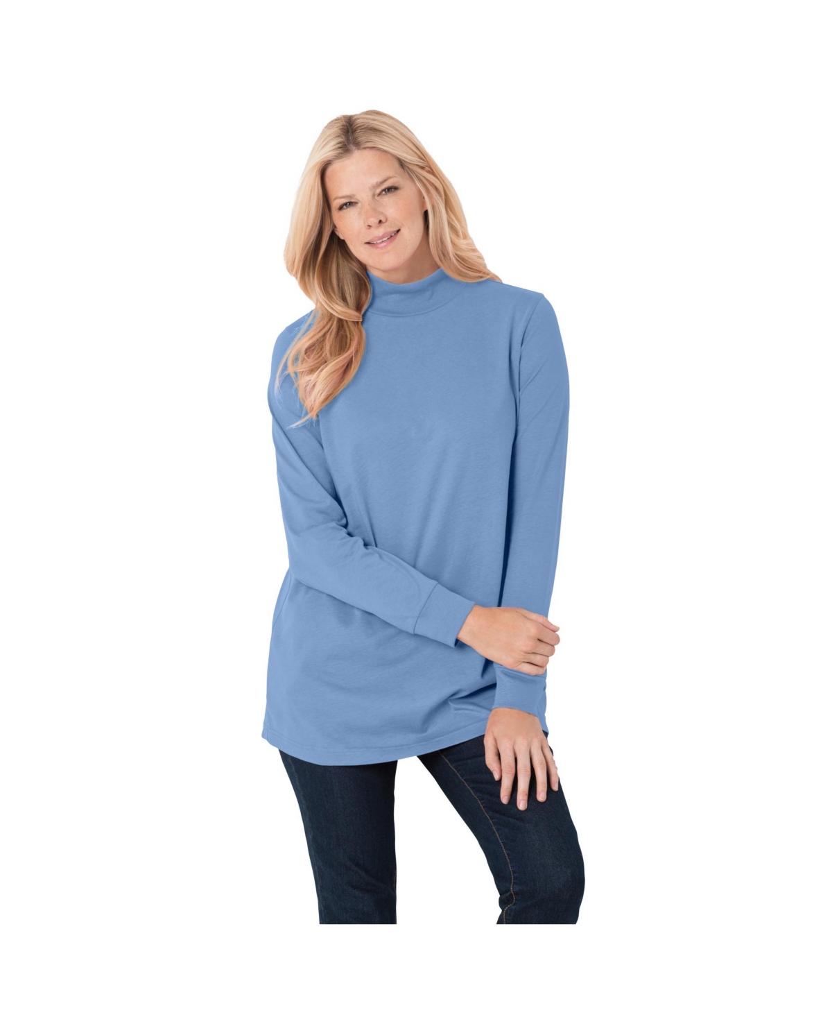 Click here for Woman Within Plus Size Within Perfect Long-Sleeve... prices