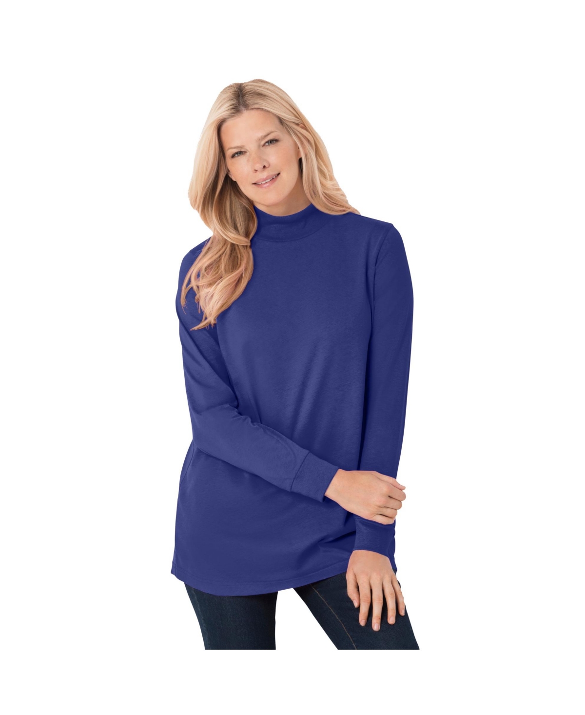 Click here for Woman Within Plus Size Within Perfect Long-Sleeve... prices