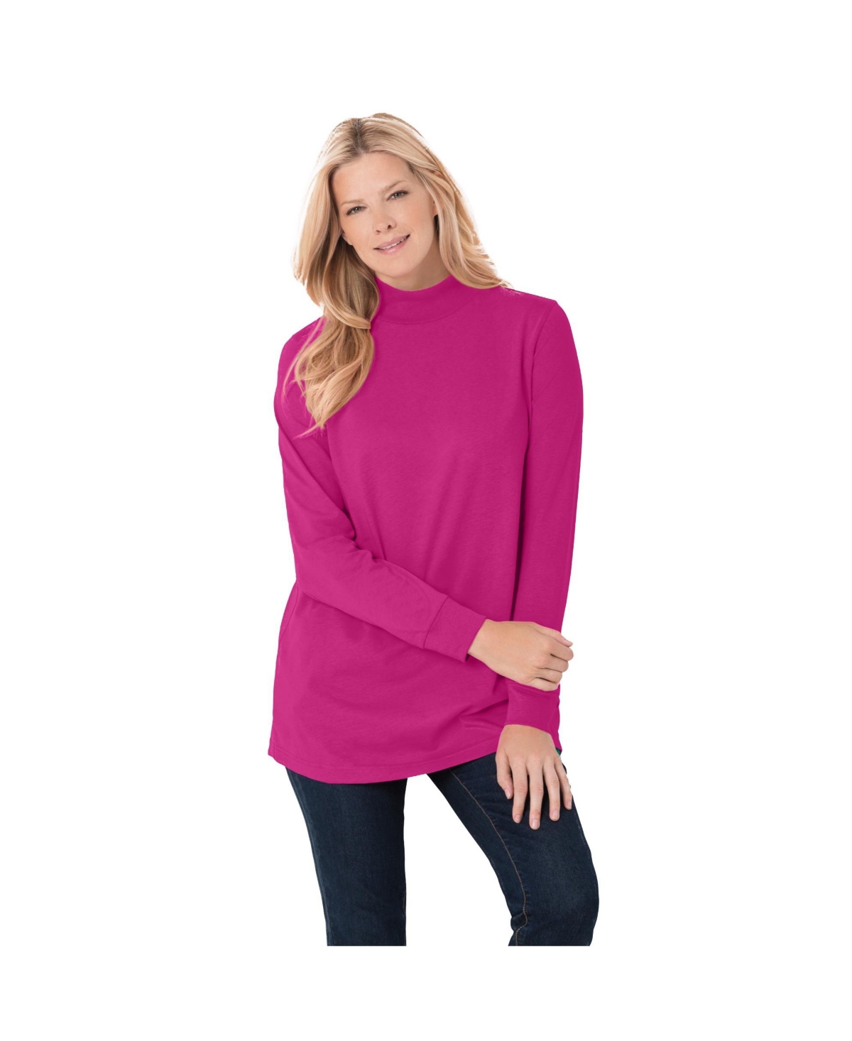 Click here for Woman Within Plus Size Within Perfect Long-Sleeve... prices