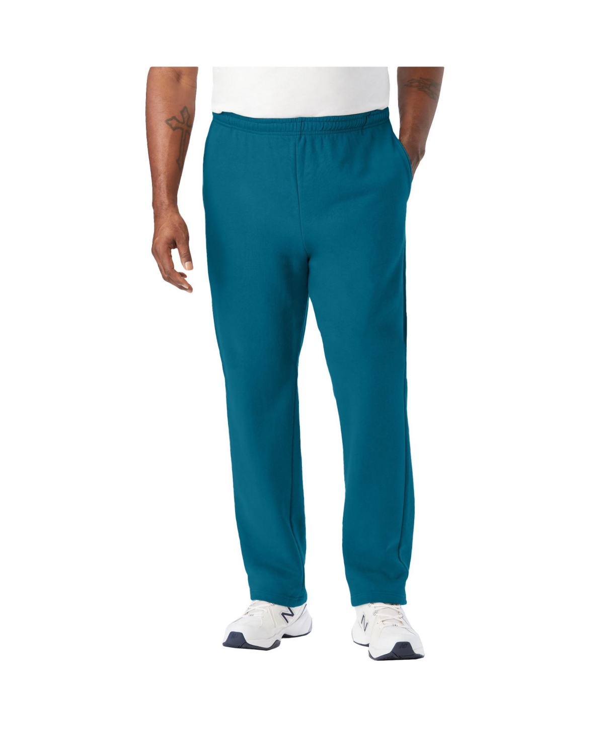 Click here for KingSize Big & Tall Fleece Open-Bottom Sweatpants... prices