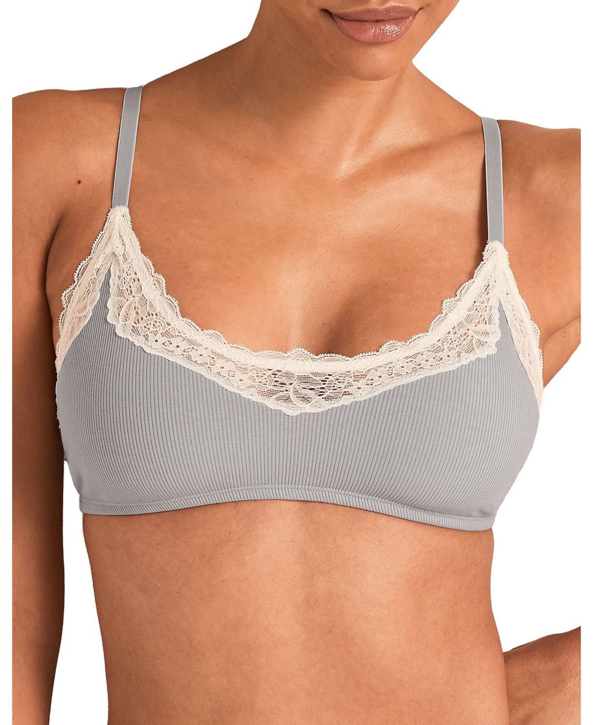 Click here for Adore Me Womens Rib Unlined Bralette Bra - Medium... prices