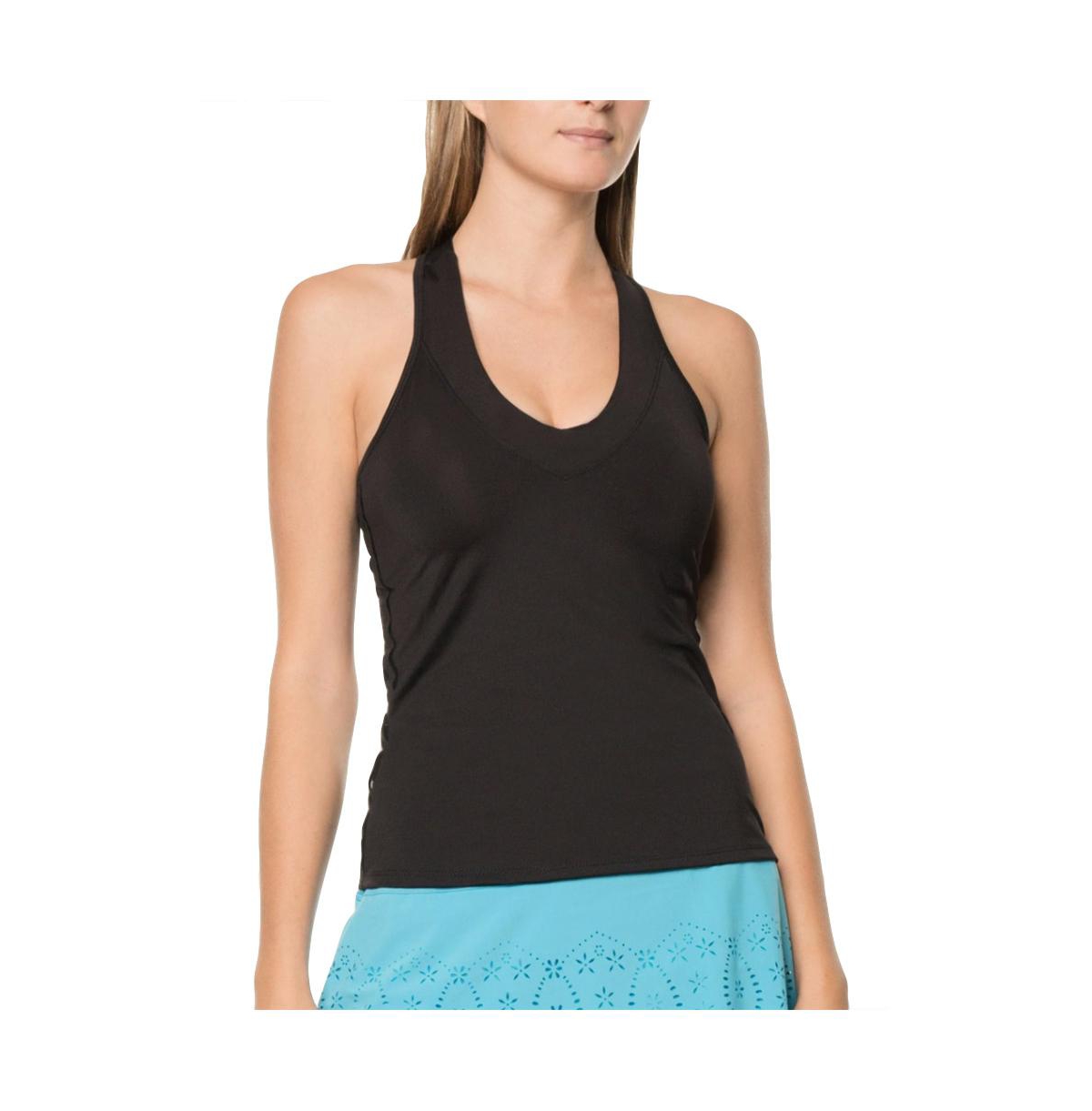 Click here for Lucky In Love Womens V-Neck with Built-In Bra Tenn... prices