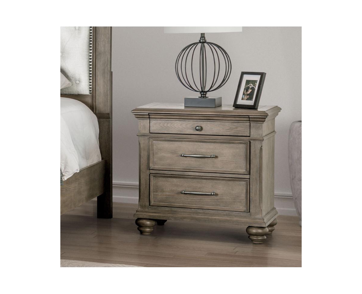Click here for Casainc Weathered Oak Storage Cabinet Nightstand -... prices