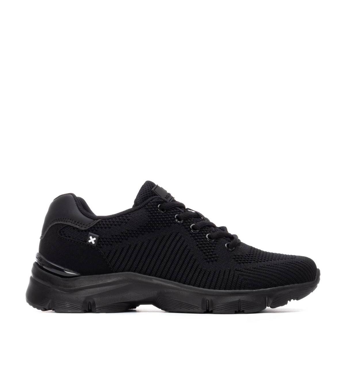 Click here for Womens Lace-Up Casual Sneakers By Xti - Black prices