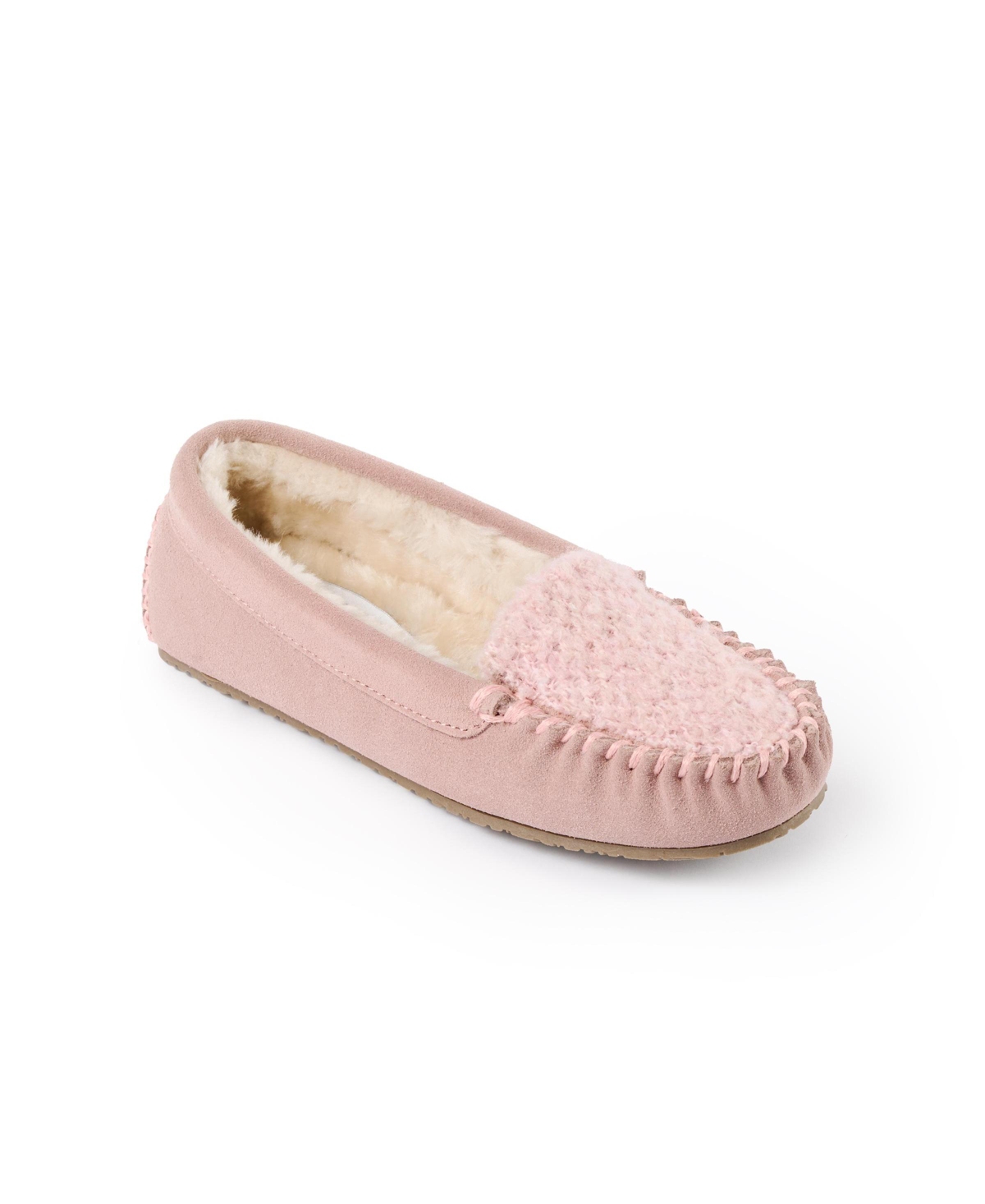 Click here for Minnetonka Womens Cosi Slip On Suede Slippers - Bl... prices