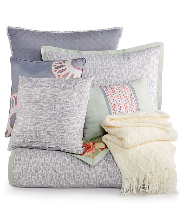 Kelly Ripa Home CLOSEOUT! Magnolia 10-Pc. Reversible King Comforter Set ...