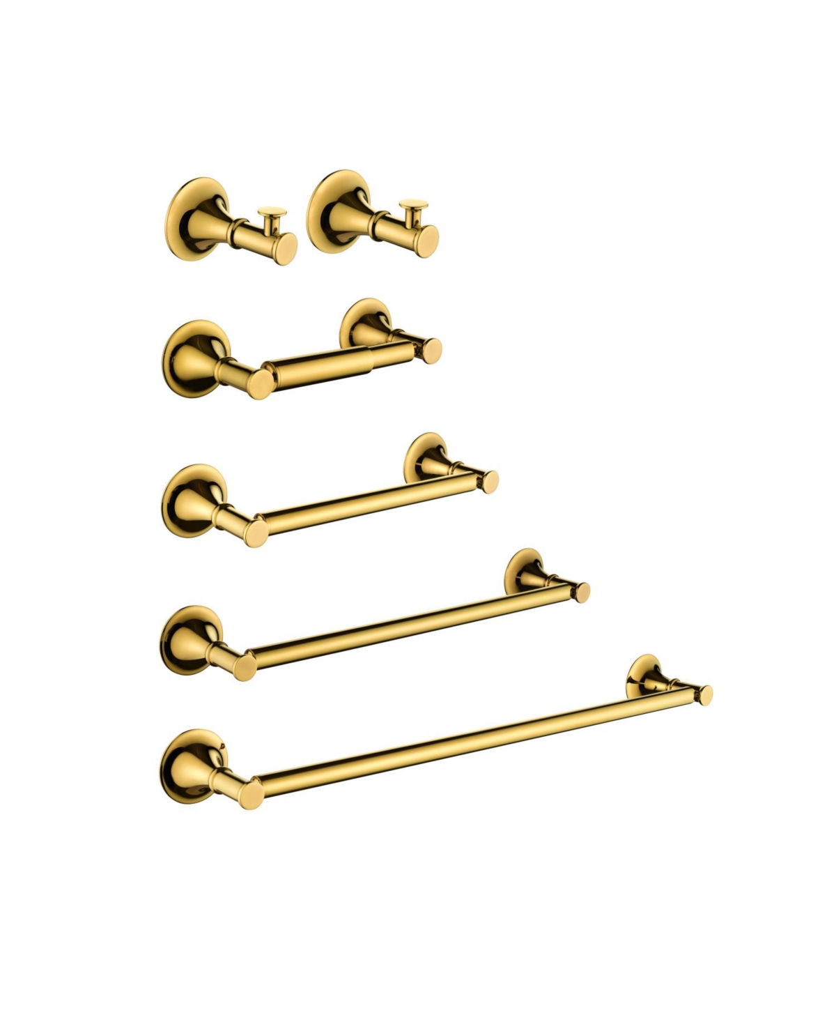 Click here for Streamdale 6 Piece Bathroom Towel Rack Set Wall Mo... prices