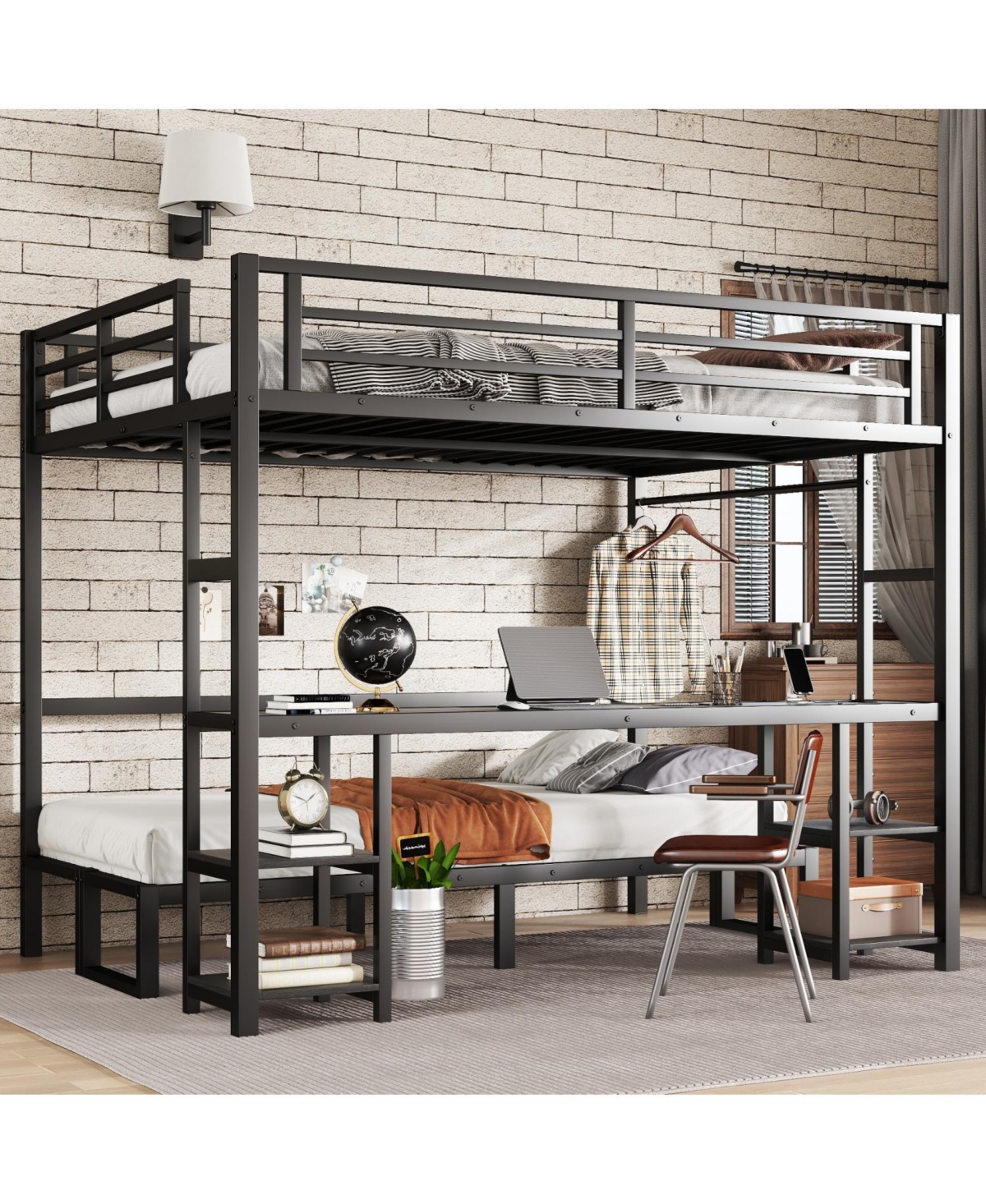 Click here for Streamdale Furniture Queen Over Twin Xl Bunk Bed w... prices