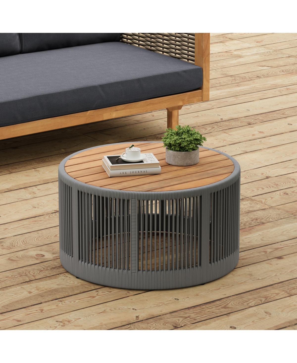 Click here for Streamdale Rattan Rope & Acacia Wood Coffee Table... prices