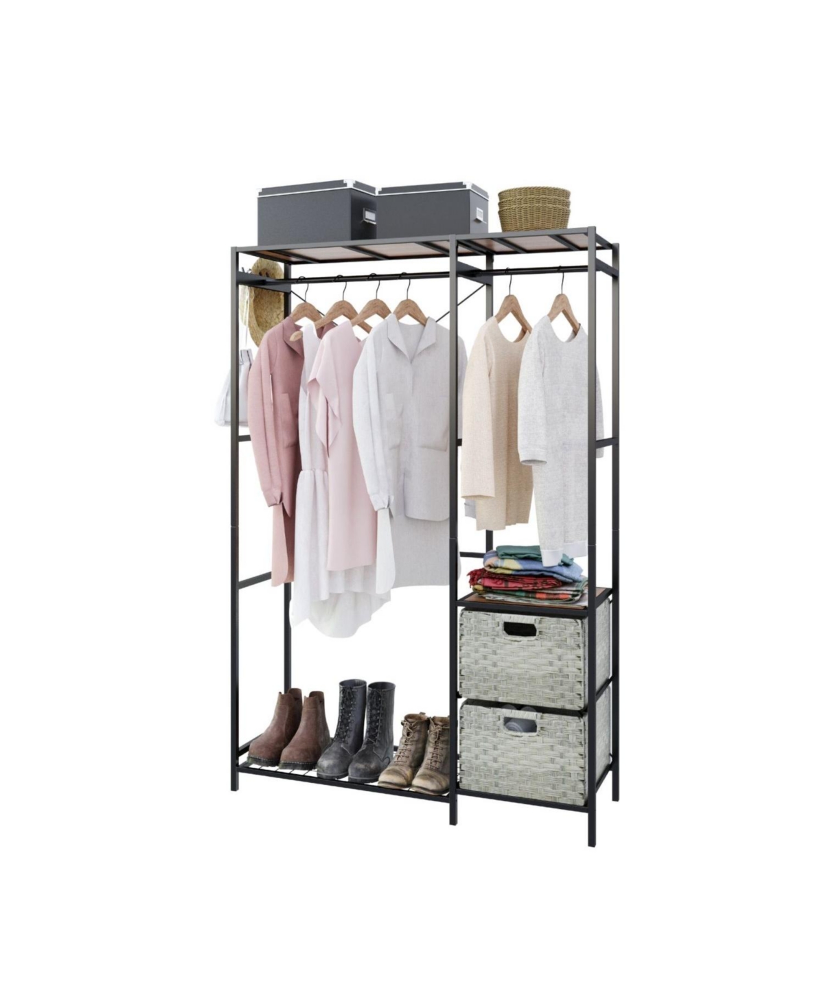 Click here for Streamdale Furniture Acacia Wood Garment Rack w/ S... prices