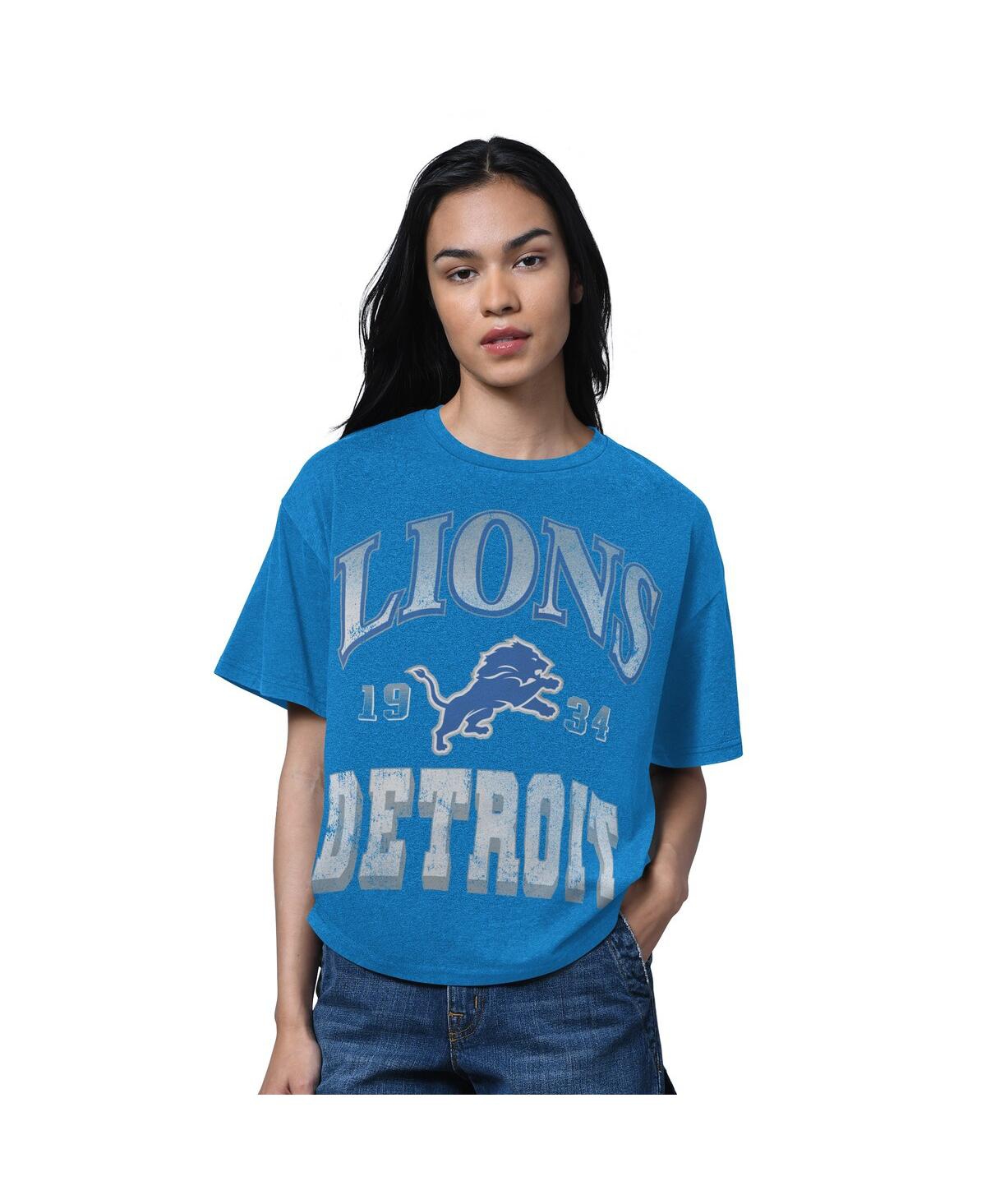 Click here for Starter Womens Heather Blue Detroit Lions Oversize... prices