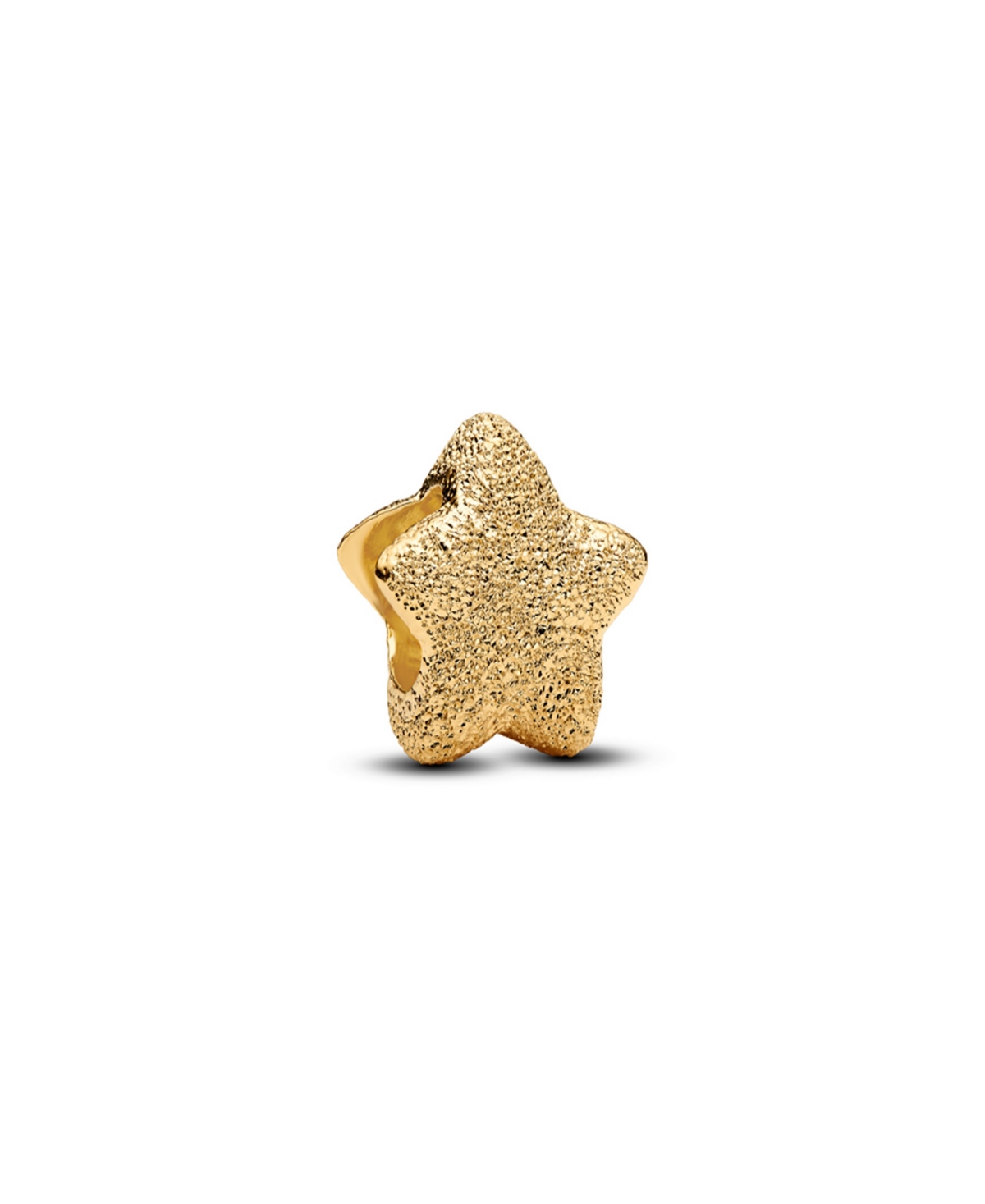 Click here for Pandora Gold Plated Textured Star Mini Charms - Go... prices