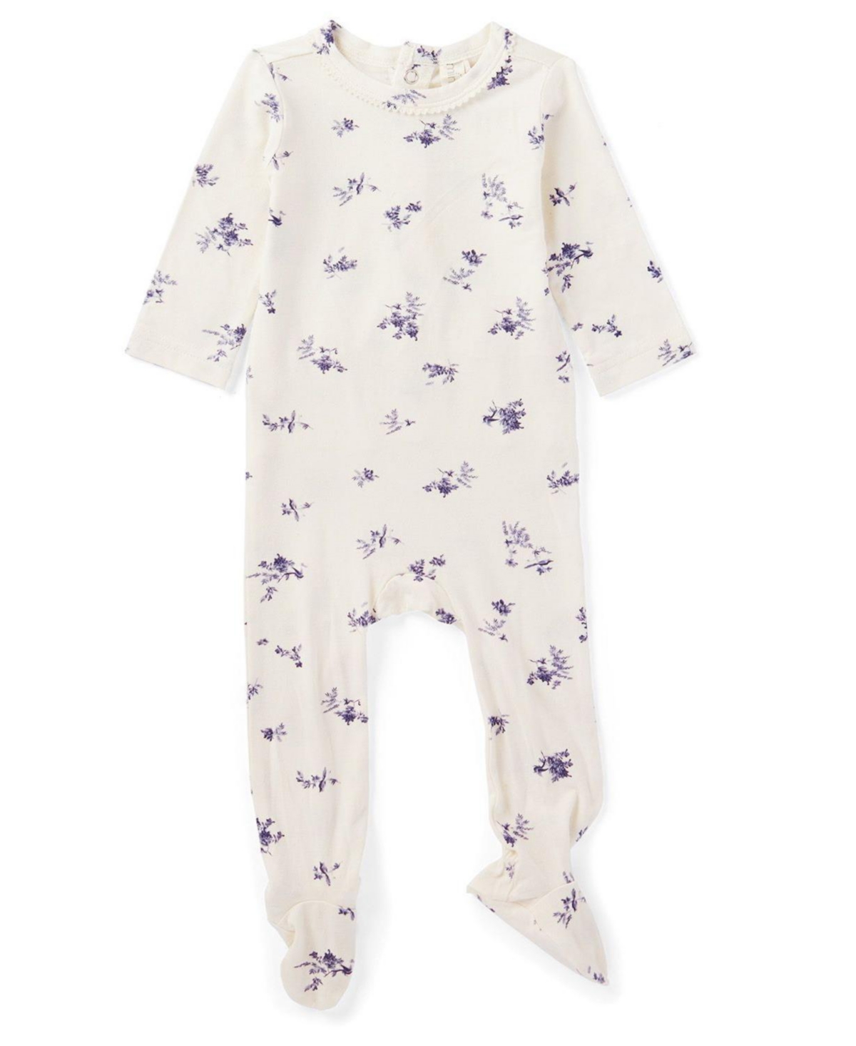 Click here for MeMoi Baby and Toddler Girls Floral Toile Footie -... prices