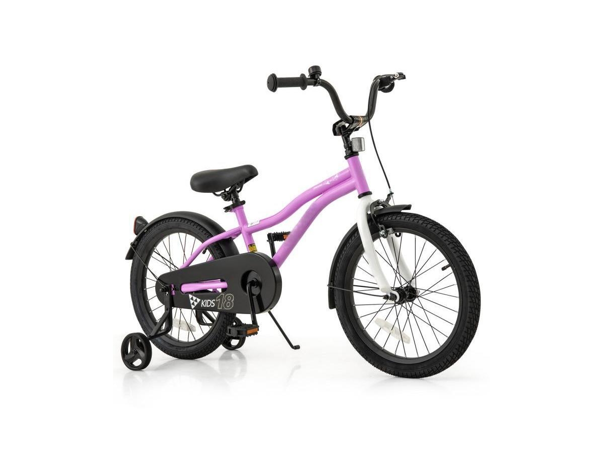 Click here for 18-Inch Kids Training Bike with Dual Brakes - Purp... prices