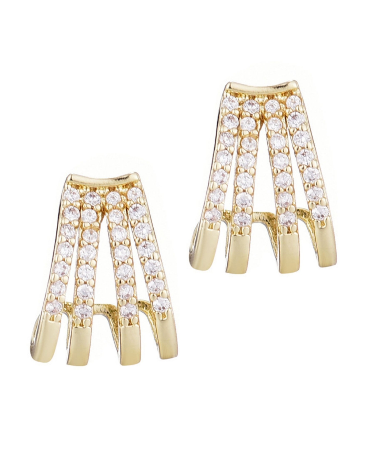 Click here for Adornia Gold Cubic Zirconia Ear Wrap Huggie Earrin... prices