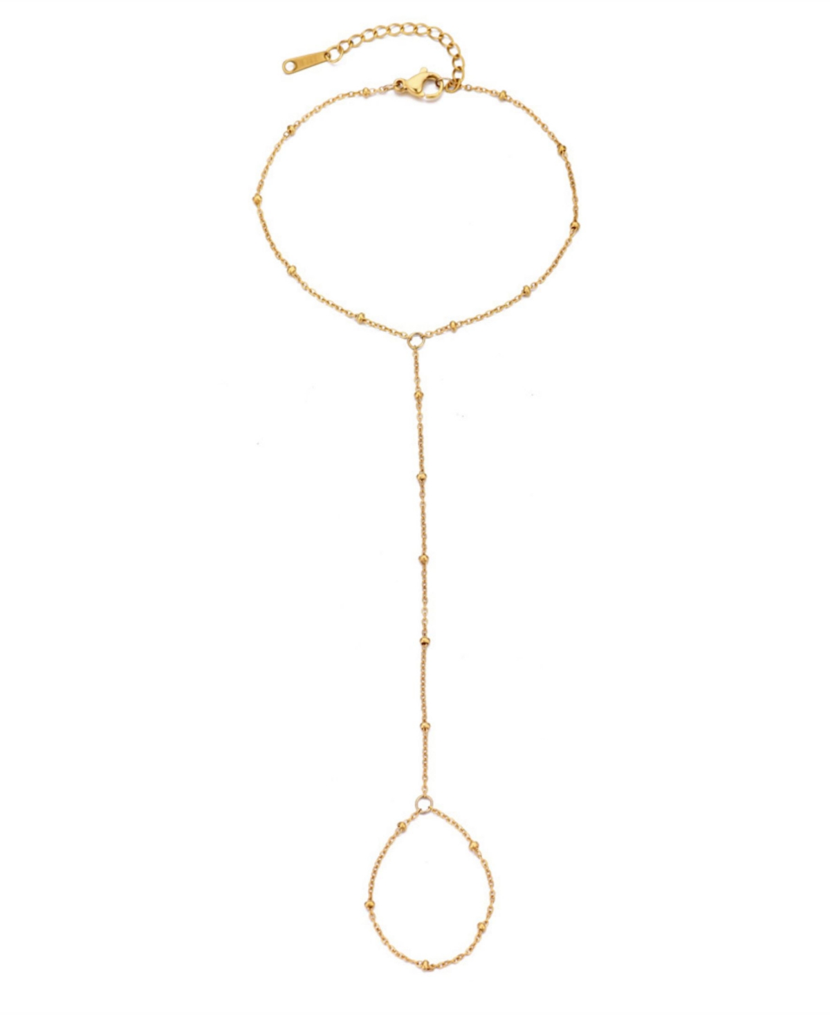 Click here for Adornia Tarnish Resistant Gold Plated Handchain -... prices
