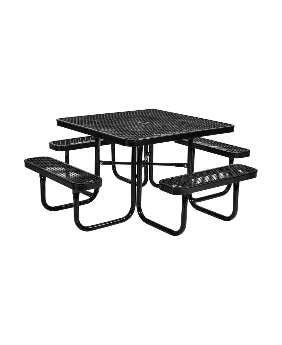 Click here for Outdoor Square Steel Picnic Table Weather Resistan... prices