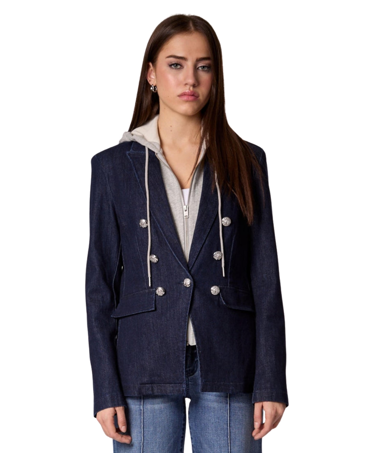 Click here for Blue Revival Womens Helen Rinse Blazer with Remova... prices
