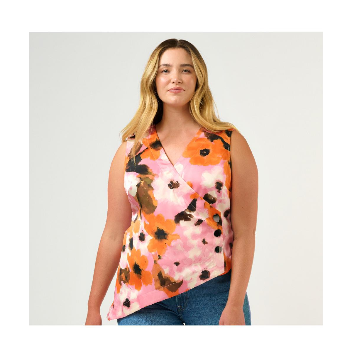 Click here for Estelle Freya Vest-Style Top - Pink prices