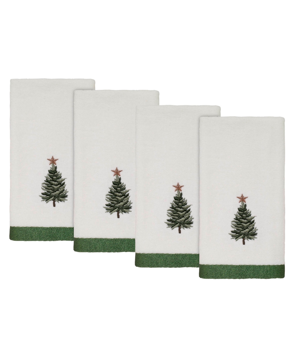 Click here for Avanti Trees Cotton 4-Pc. Fingertip Towel Set  18... prices
