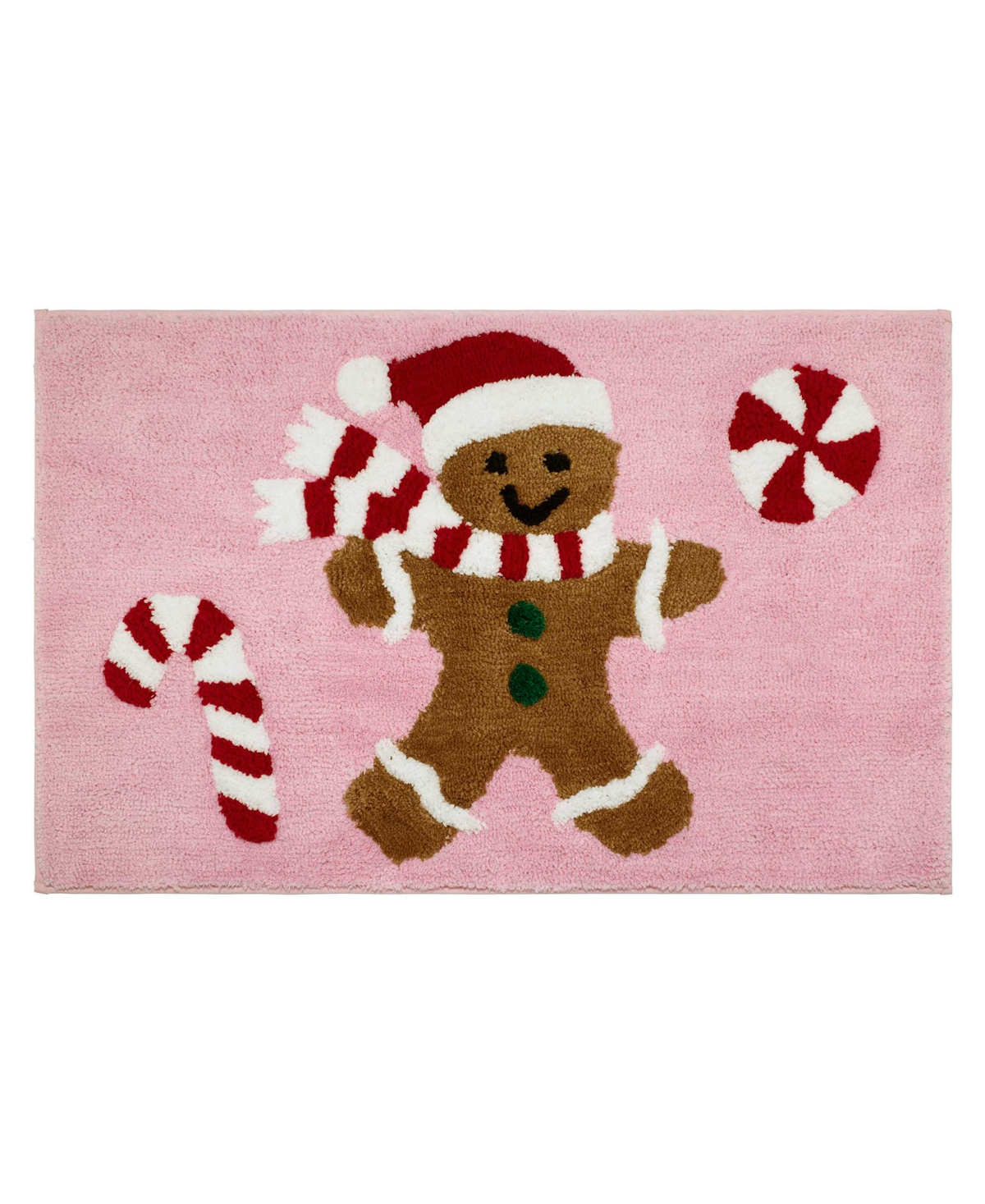 Click here for Avanti Gingerbread Man Polyester Bath Rug  20 x 32... prices