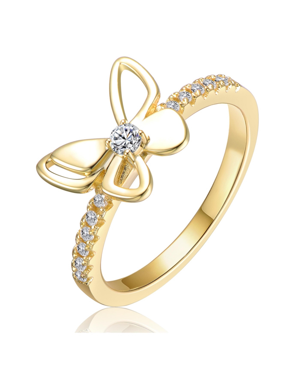 Click here for Rachel Glauber 14K Gold Plated with Clear Cubic Zi... prices