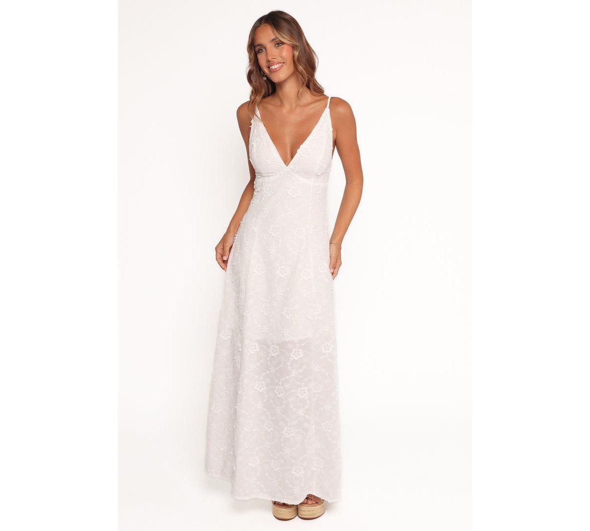 Click here for Petal and Pup Womens Ford Maxi Dress - White - Whi... prices