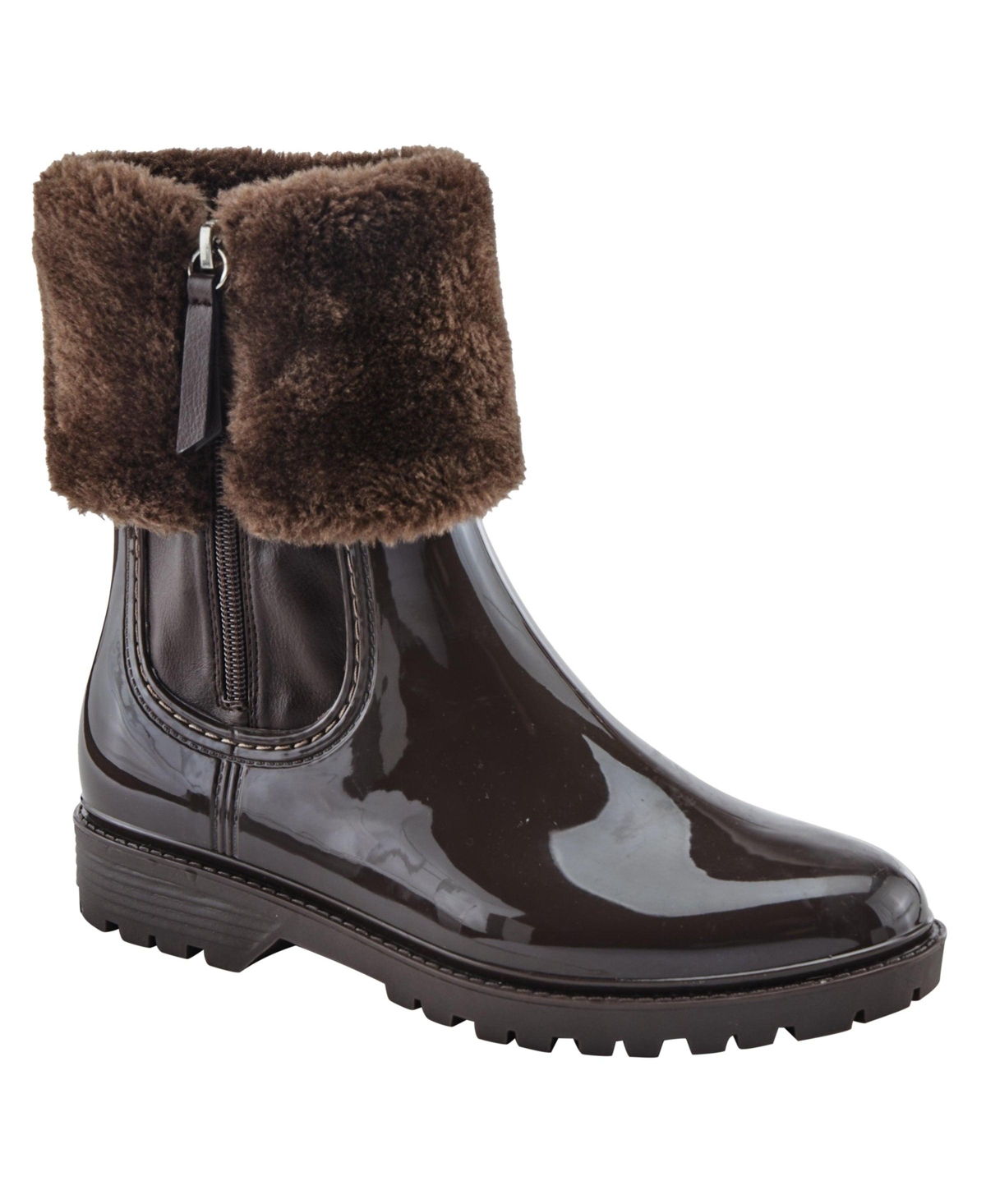Click here for Azura Spring Step Wellies Faux Fur Trim Waterproof... prices