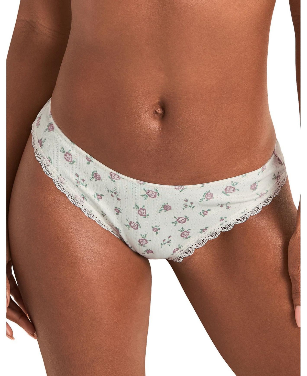 Click here for Adore Me Womens Pointelle Brazilian Panty - Floral... prices