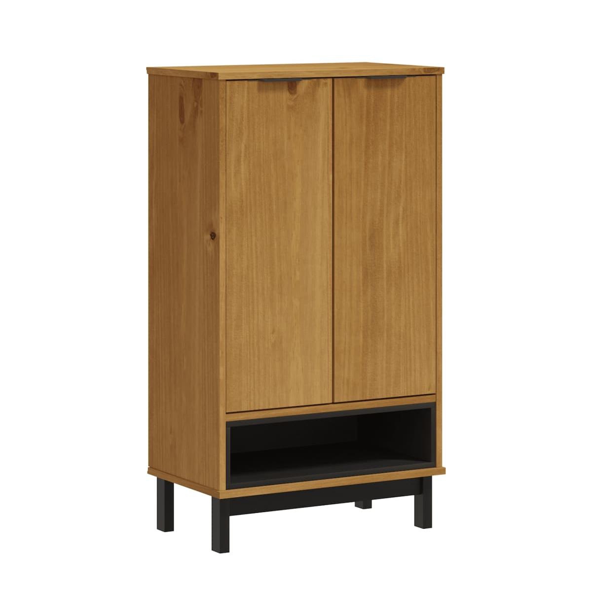 Click here for vidaXL Shoe Cabinet Flam 23.4x13.8x42.1 Solid Wood... prices