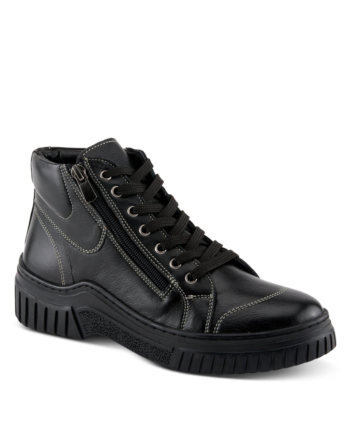 Click here for Spring Step Loeva Leather High-Top Sneaker Boot wi... prices