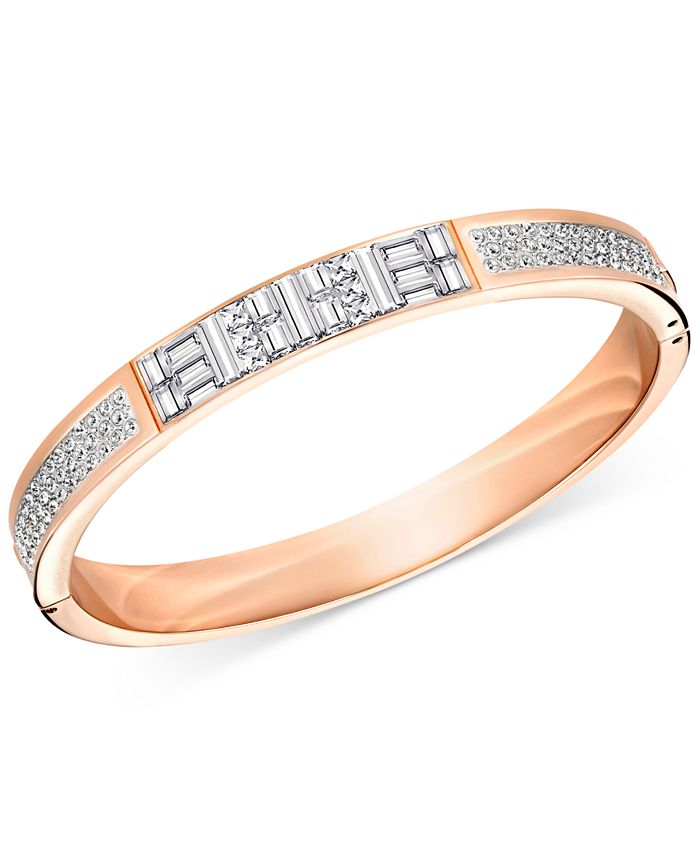 Swarovski Multi-Crystal PVD Bangle Bracelet - Macy's