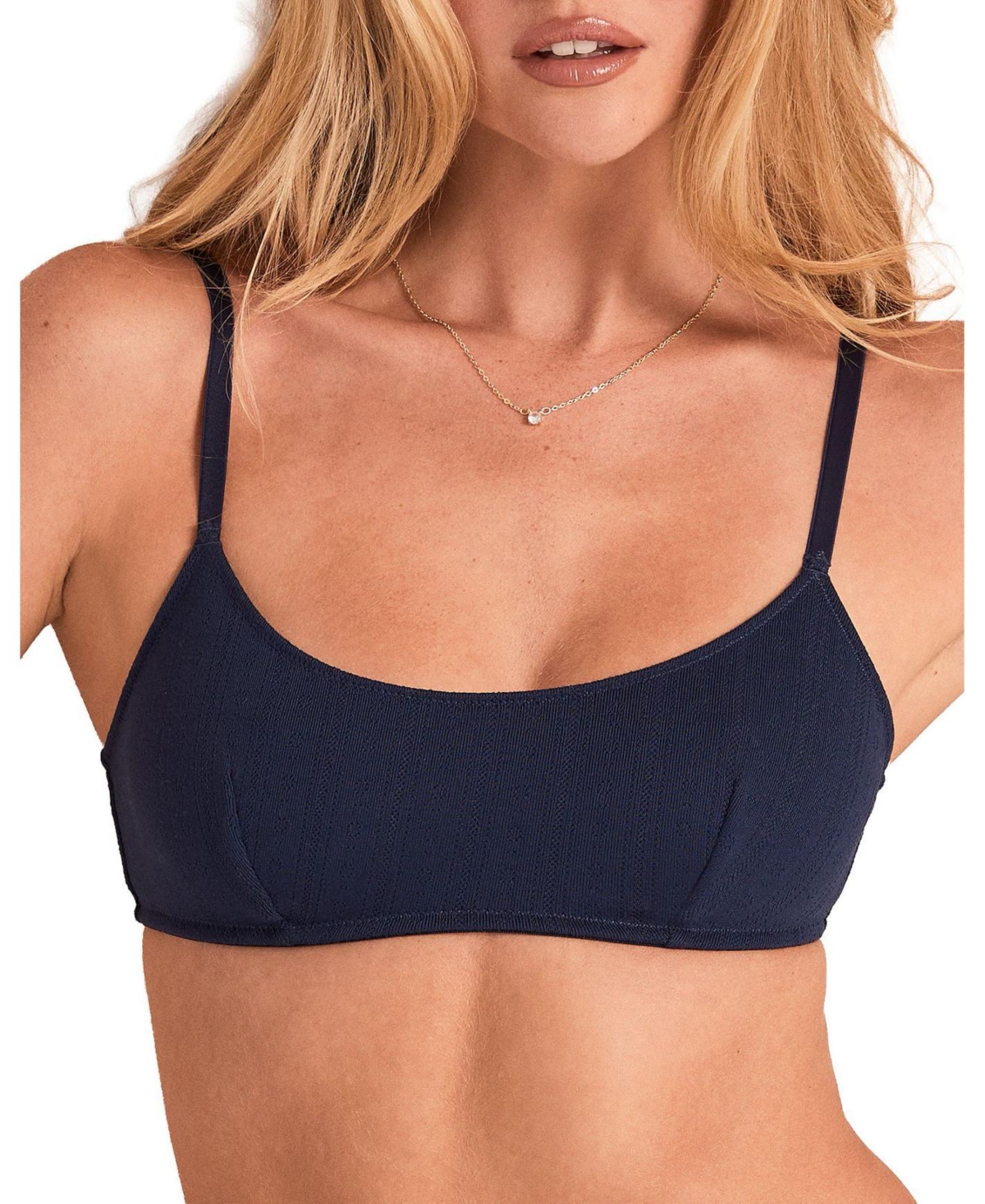 Click here for Adore Me Pointelle Womens Unlined Bralette Bra - D... prices