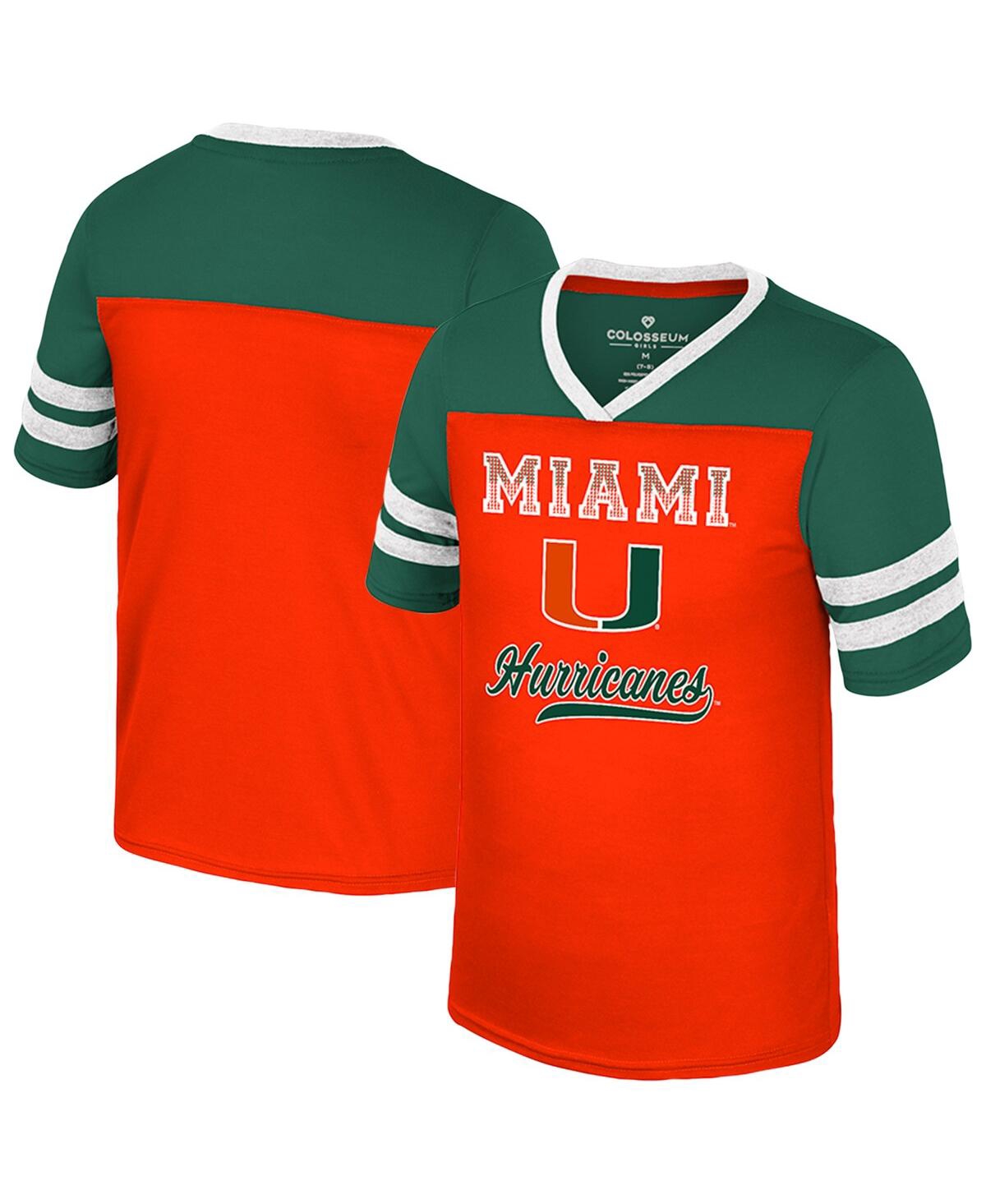 Click here for Colosseum Big Girls Orange Miami Hurricanes Prince... prices