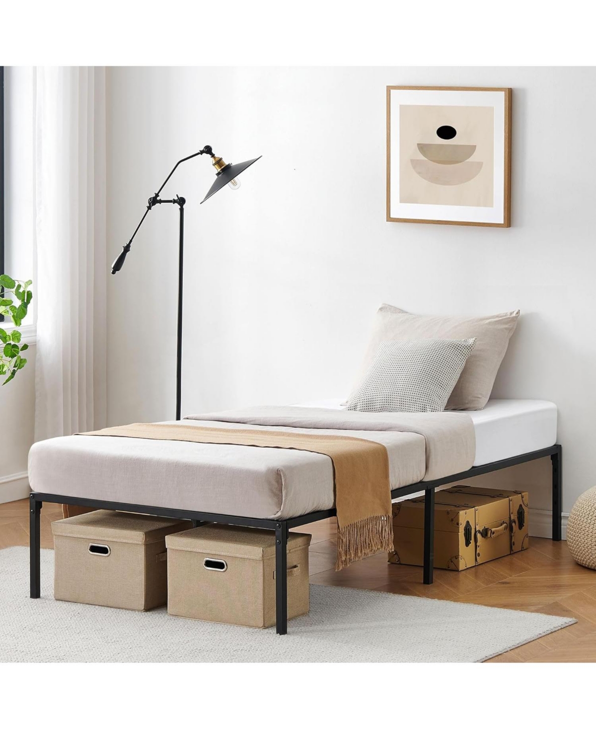Click here for Metal Bed Frame  14 Inch Simple Platform Bed Frame... prices