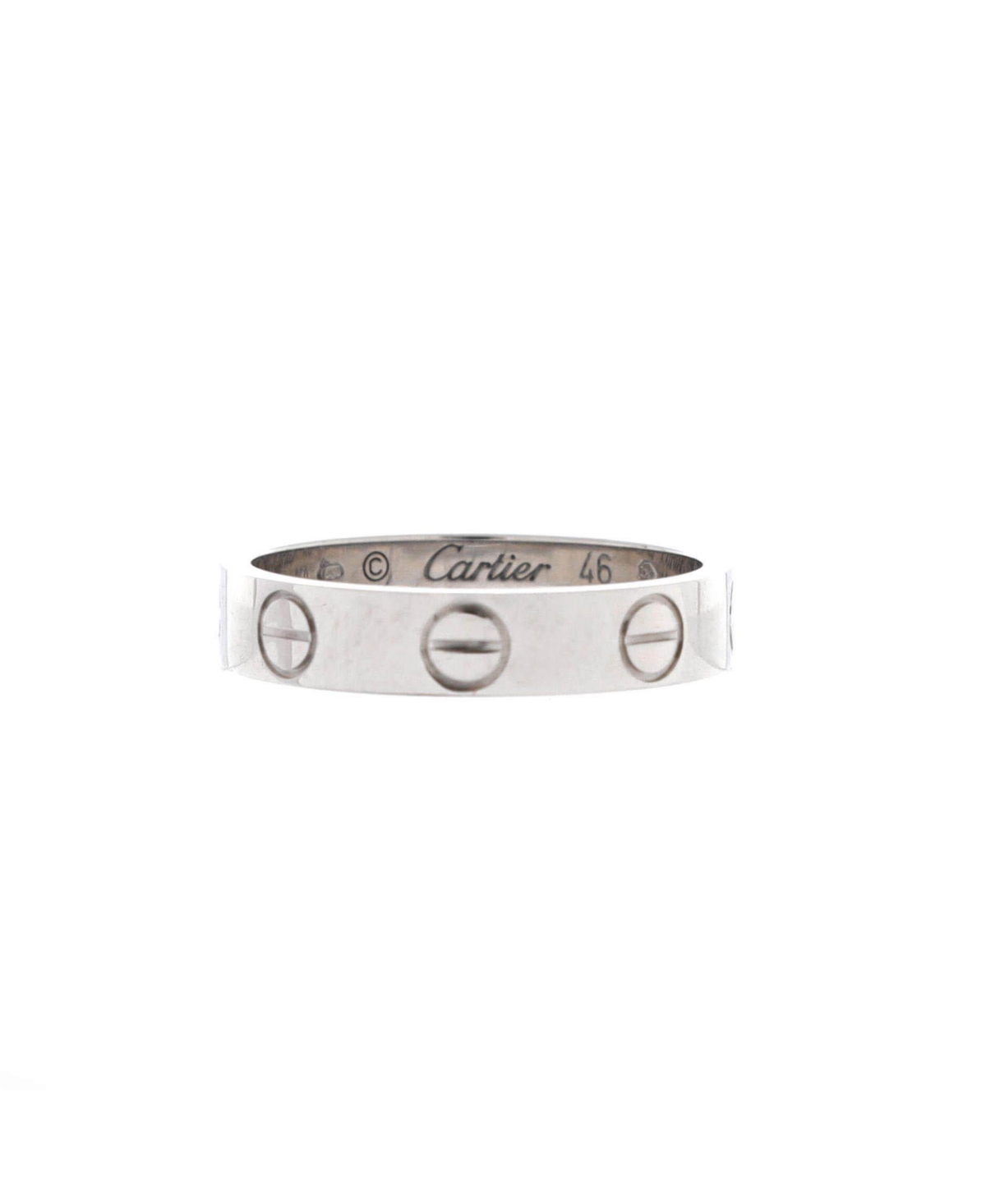 Click here for Pre-Owned Cartier Love Wedding Band Ring - 18k whi... prices
