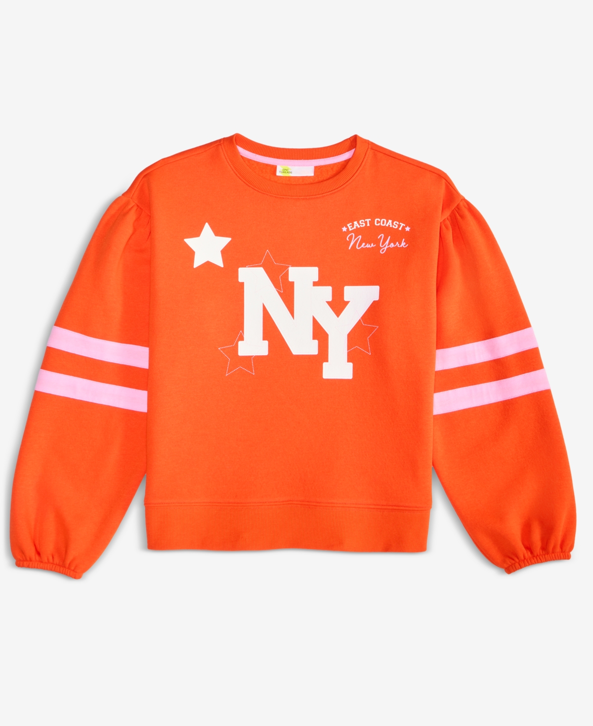 Click here for Epic Threads Girls 5-20 Varsity Long-Sleeves Sweat... prices