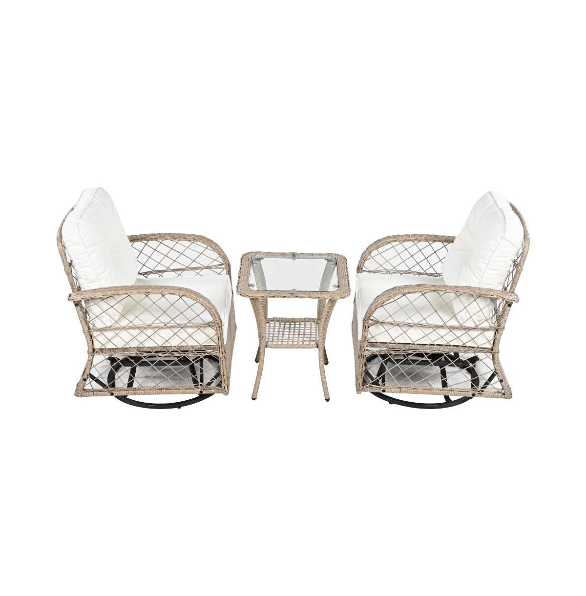 Click here for Chic Crate - 3-Piece Rattan Outdoor Furniture Set... prices