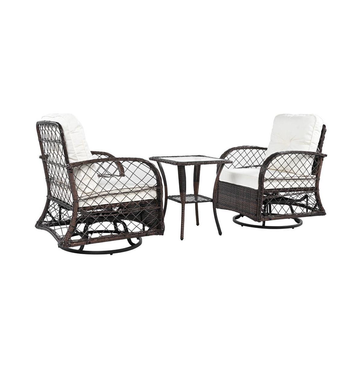 Click here for Chic Crate - 3-Piece Rattan Outdoor Furniture Set... prices