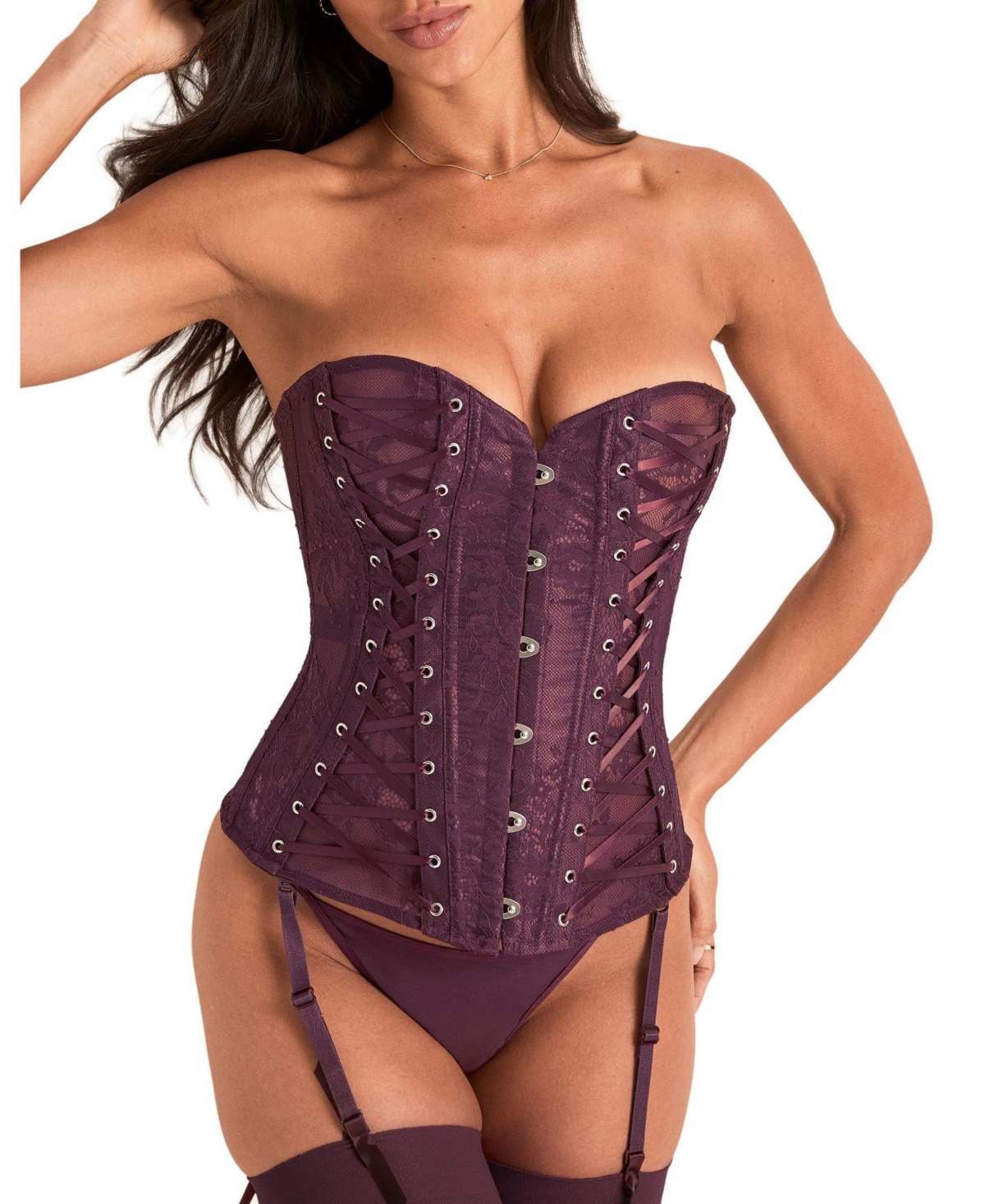 Click here for Adore Me Nikita Womens Unlined Boned Corset & G-st... prices