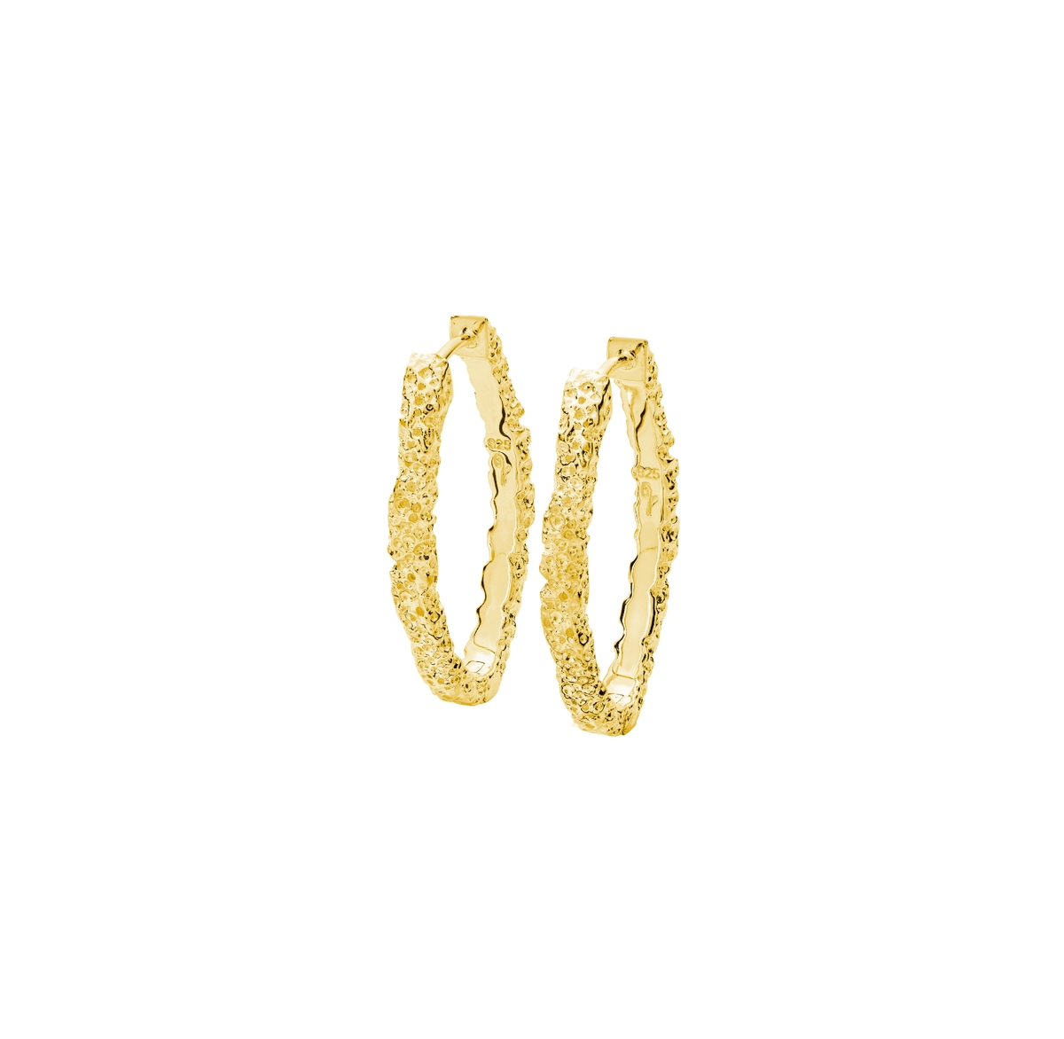Click here for Medium Hula Hoop Earrings in Gold Vermeil - 18ct g... prices