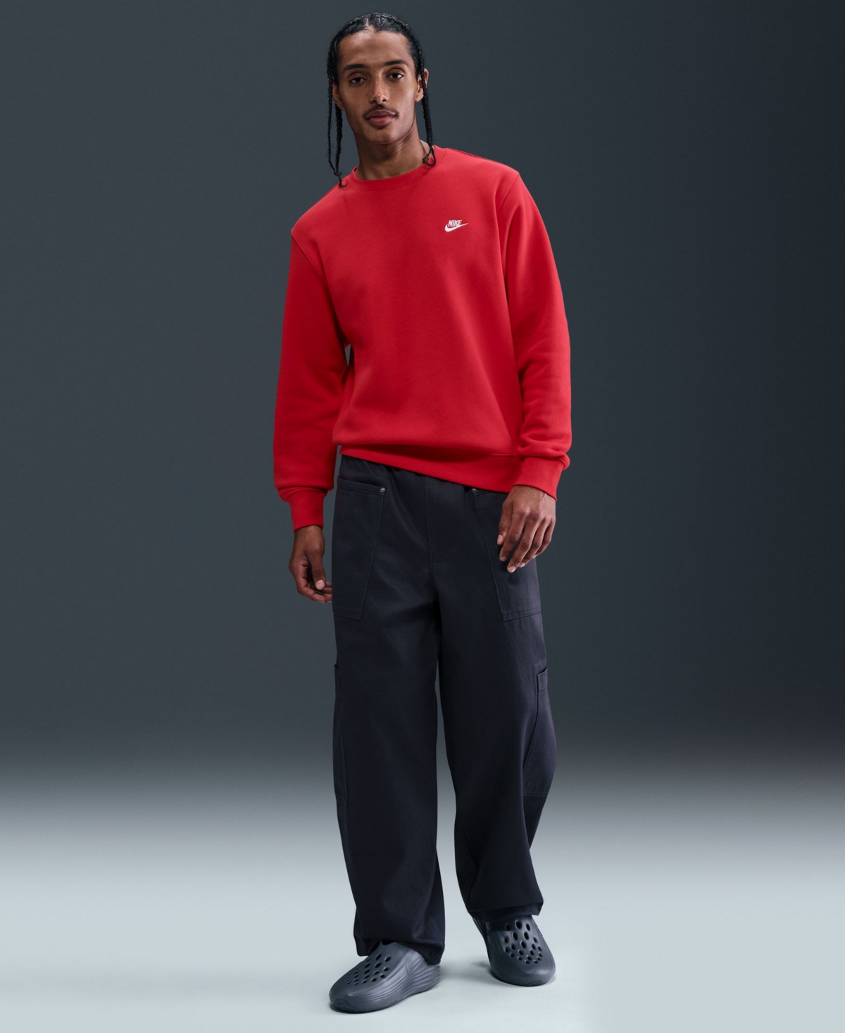 Click here for Nike Mens Pullover Fleece Crewneck Logo Sweatshirt... prices