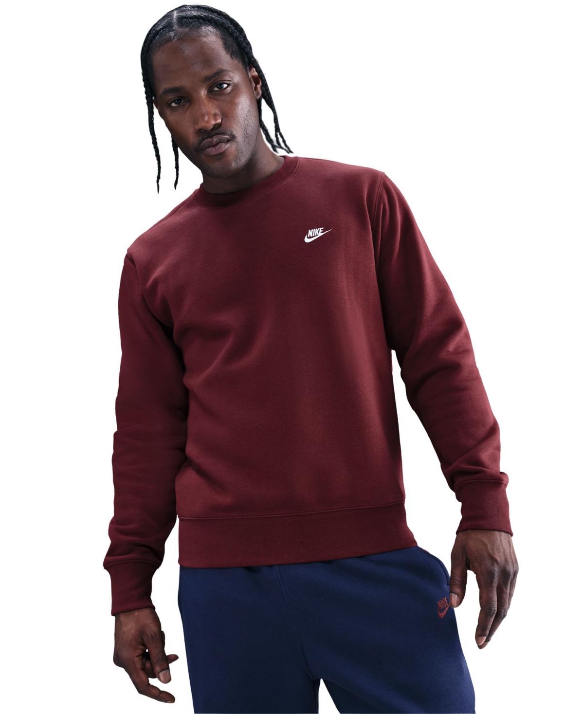 Click here for Nike Mens Pullover Fleece Crewneck Logo Sweatshirt... prices