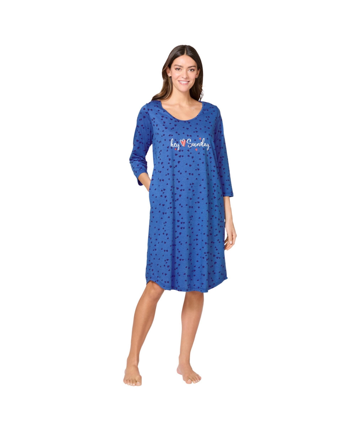 Click here for Avenue Womens Body Three-Quarter Sleeve Sleepshirt... prices