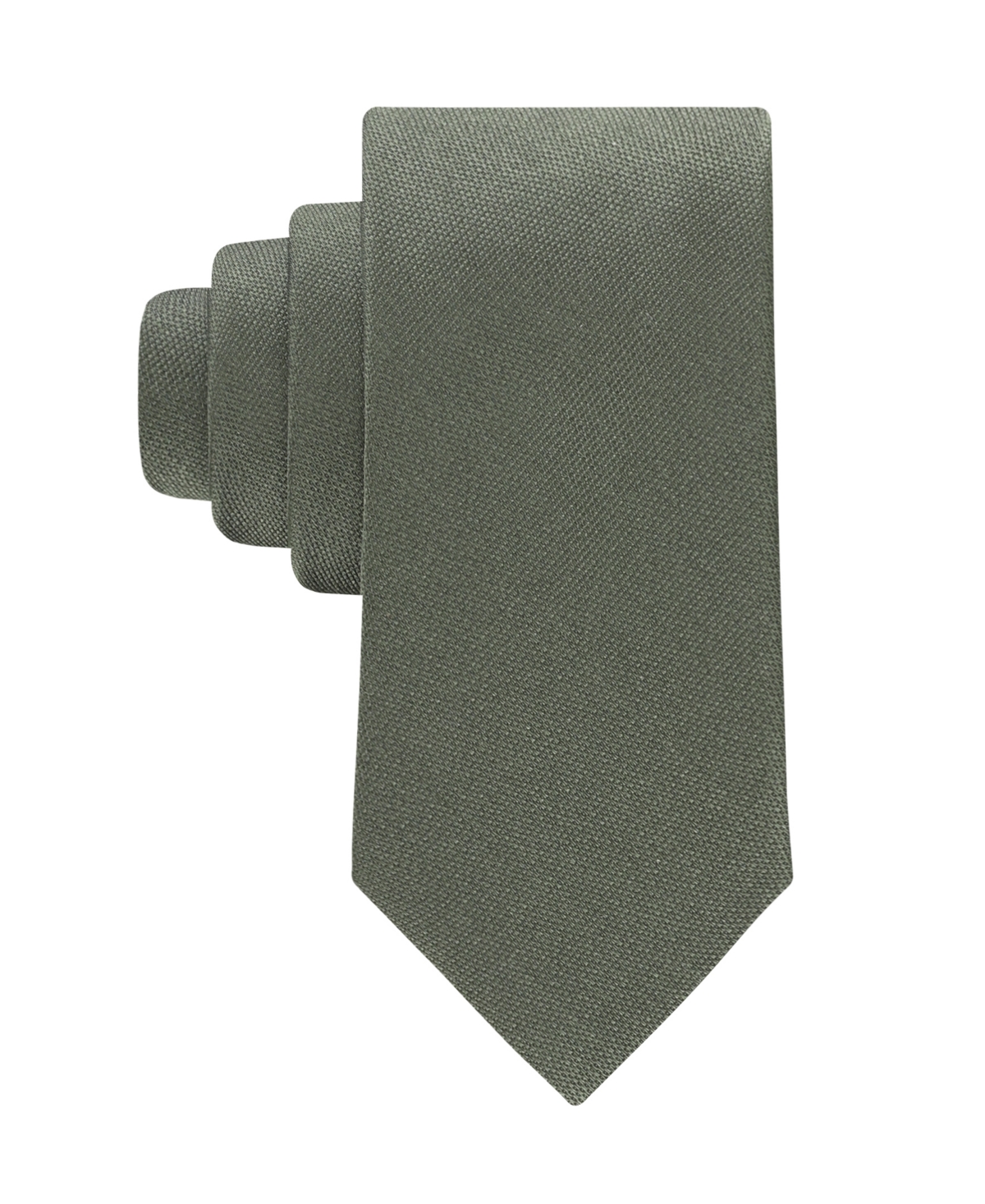 Click here for Calvin Klein Mens Silky Solid Tie - Hunter Green prices
